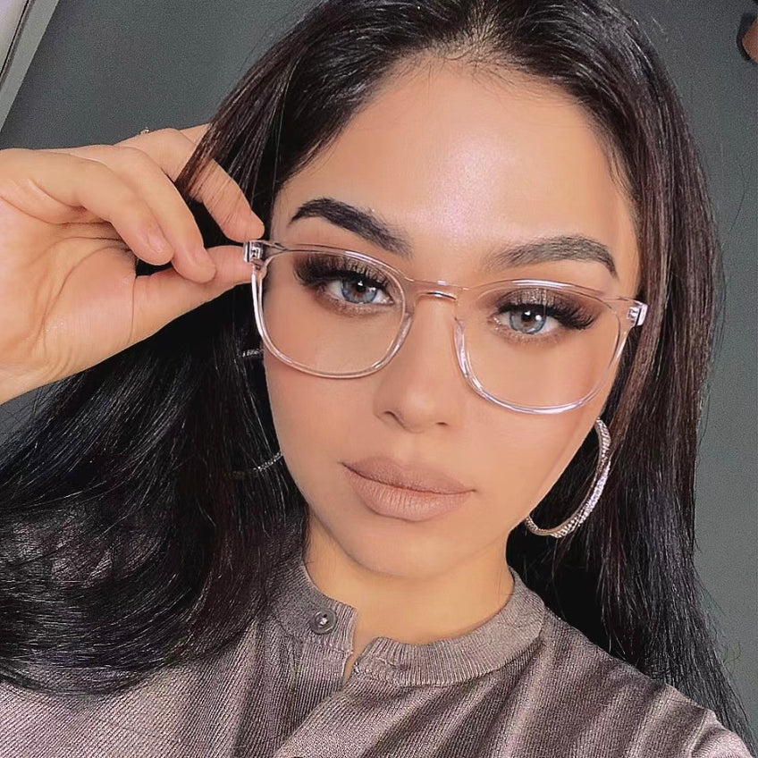 Prescription Square Glasses Frames for Round Face | SOJOS VISION